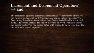 4 operators, expressions & statements | PDF | Programming Languages ...