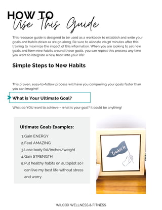 Powerful Habits and Goals for a Powerful LIFE | PDF