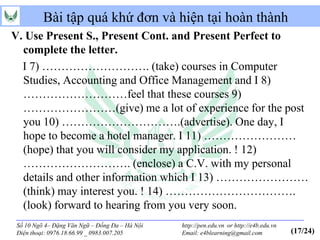 4. past simple vs present perfect tong hop | PPTX