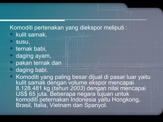 4. peluang dan kendala sektor peternakan | PDF