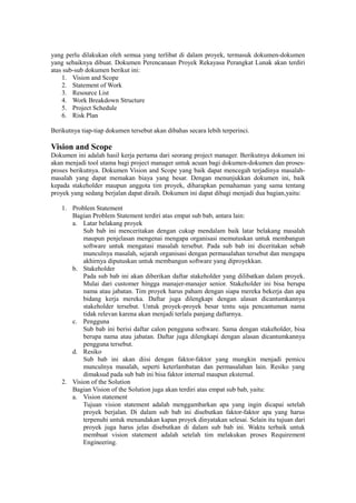 Perencanaan proyek | DOC