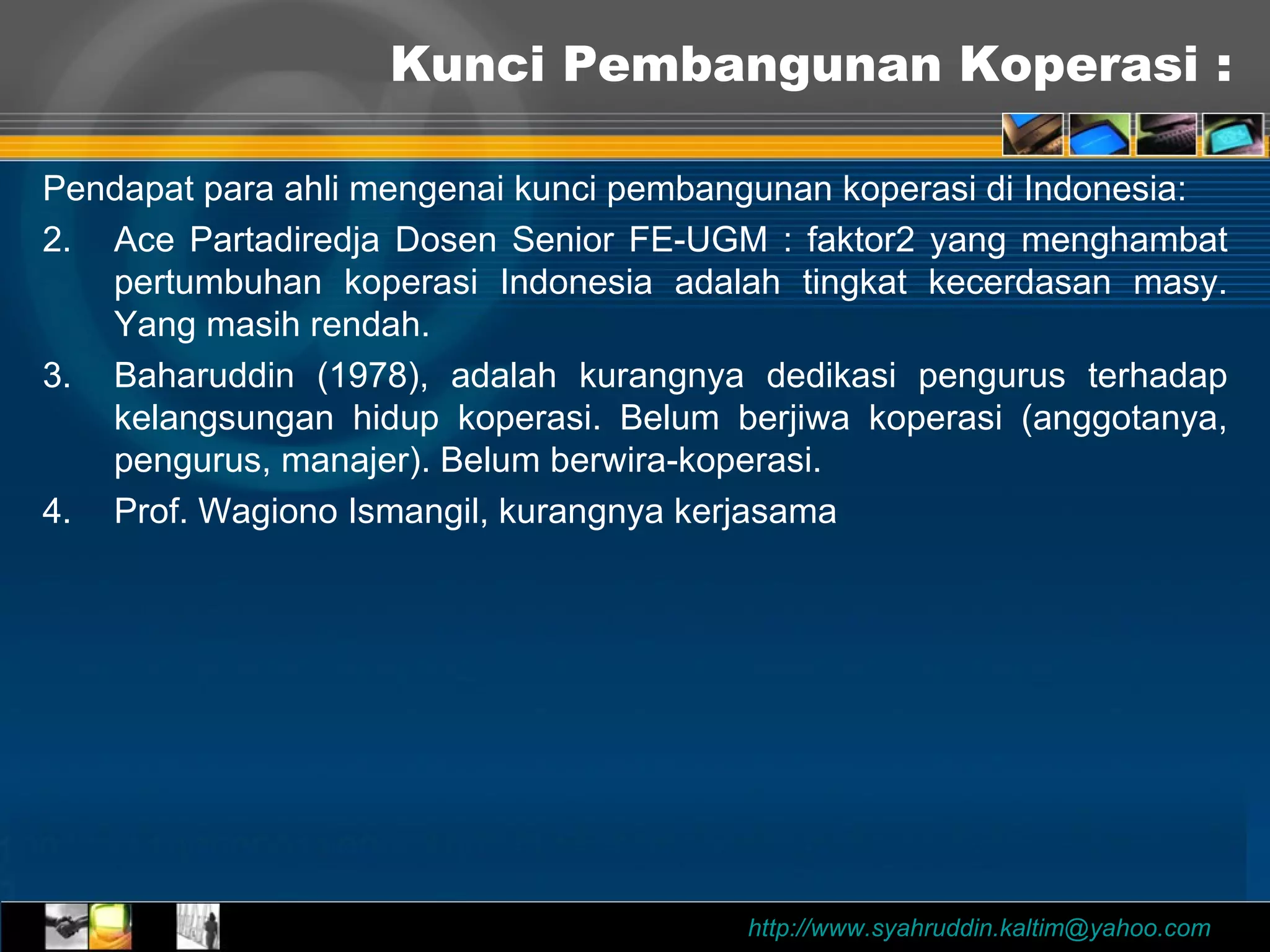4. perkembangan koperasi di indonesia | PPT