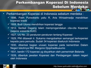 4. perkembangan koperasi di indonesia | PPT