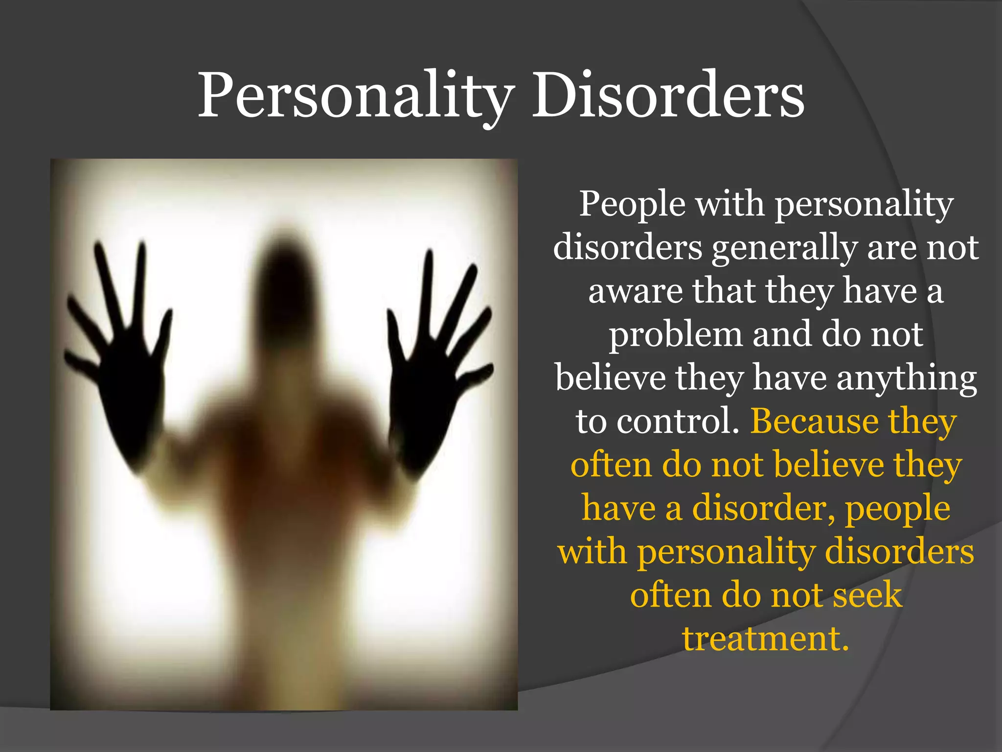 Personality Disorders | PPT