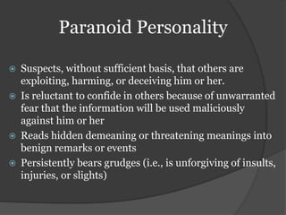 Personality Disorders | PPT