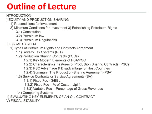 Topic 4: TYPES OF PETROLEUM CONTRACTS AGREEMENT | PDF
