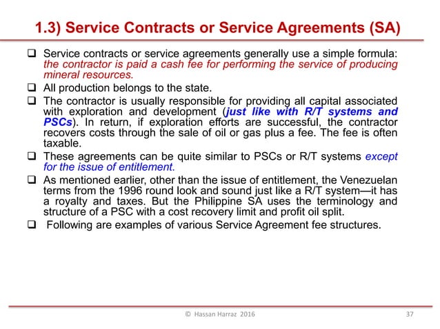 Topic 4: TYPES OF PETROLEUM CONTRACTS AGREEMENT | PDF