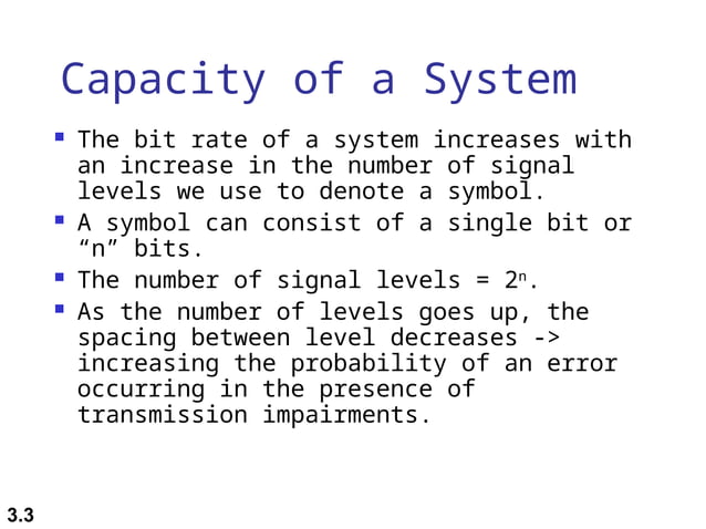 Physical Layer And Data Rate Concepts Ppt