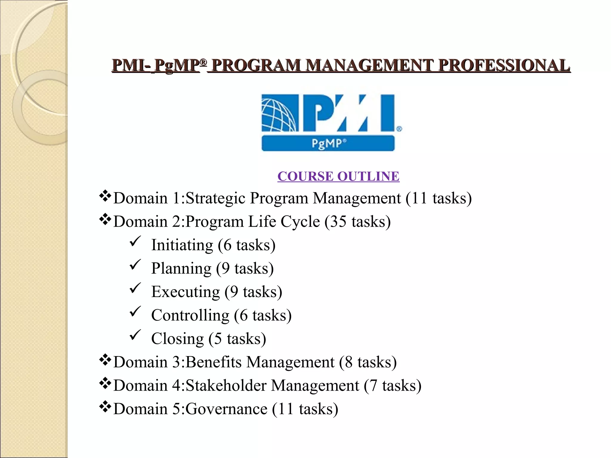 Pgmp, Program Management Professionals | Pps
