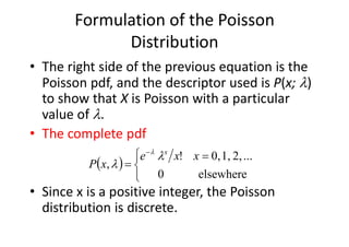 Poisson Distribution Poisson Distribution | PPT