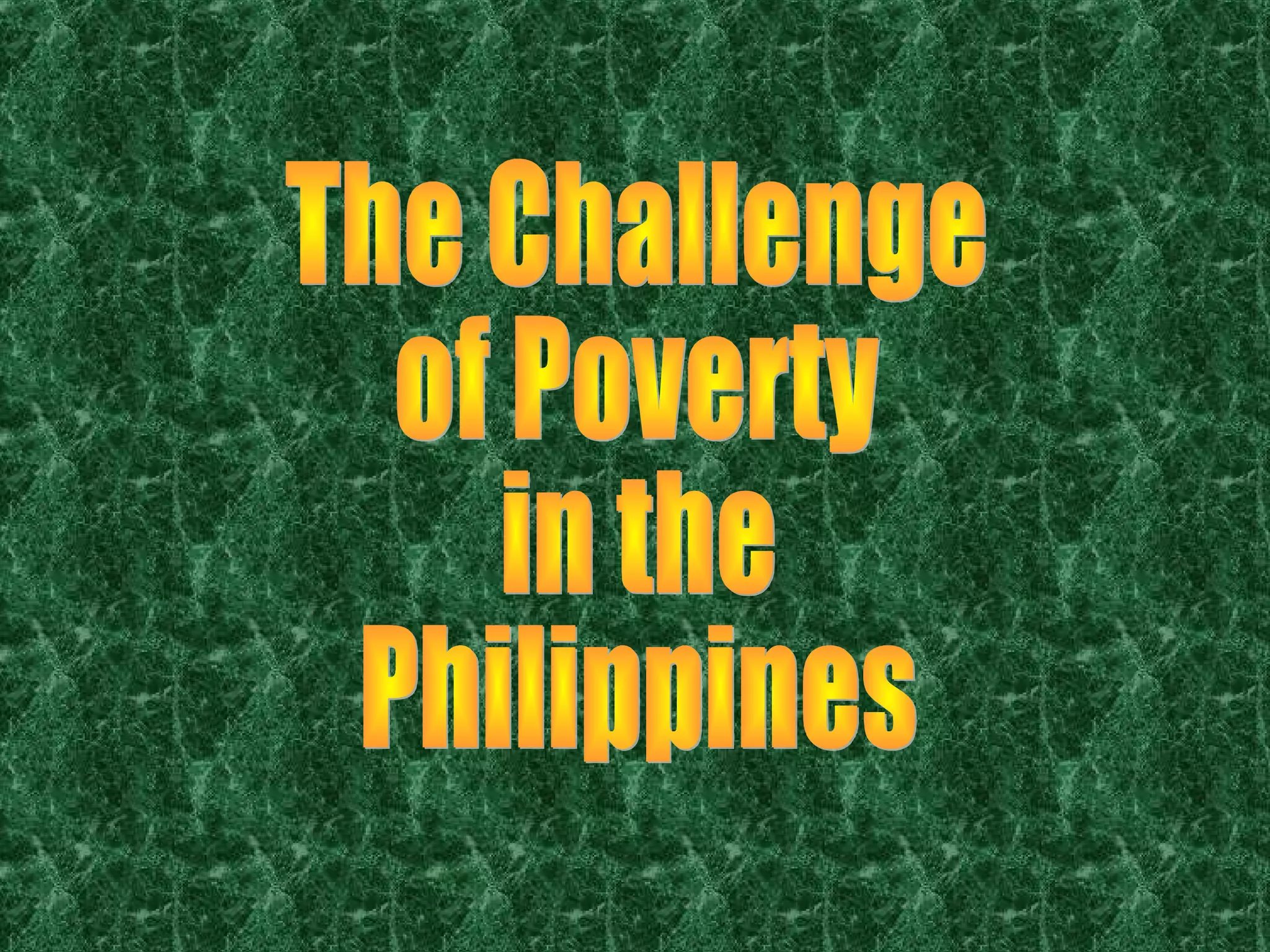 4 ppt on the challenge of poverty (short version) by bp broderick ...