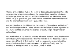 B.Sc. I Year Physical Chemistry_Unit III_Colloidal State Part 1 | PDF