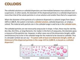 B.Sc. I Year Physical Chemistry_Unit III_Colloidal State Part 1 | PDF