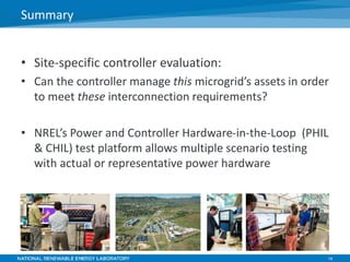 9.3_Site-specific Controller Evaluation using HIL_Pratt_EPRI/SNL Microgrid Symposium | PPT