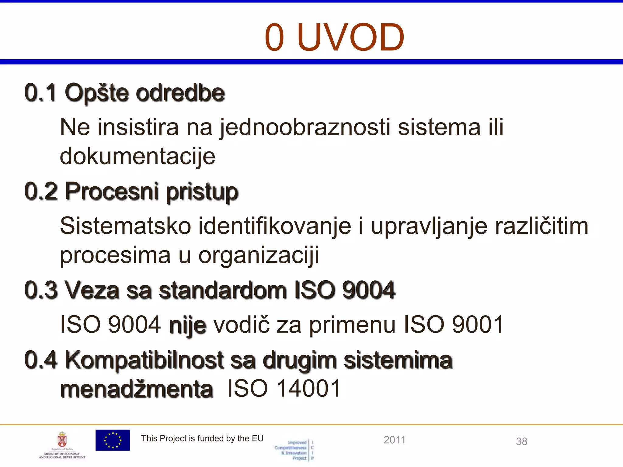 Pregled standarda kvaliteta | PPTX