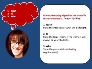 Primary objectives | PPT