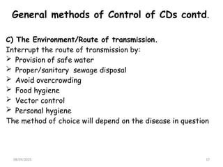 4 - Principles of Disease Control. Peinciples of disease eradication.pptx