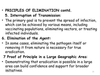 4 - Principles of Disease Control. Peinciples of disease eradication.pptx