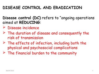 4 - Principles of Disease Control. Peinciples of disease eradication.pptx