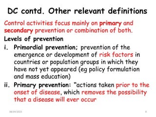 4 - Principles of Disease Control. Peinciples of disease eradication.pptx