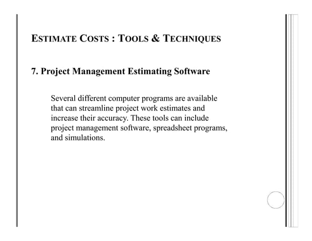 Software Project Cost Management and estimation | PPTX