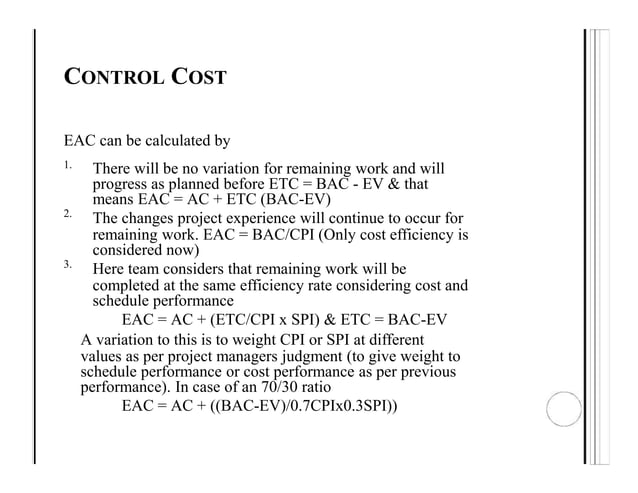 Software Project Cost Management and estimation | PPTX