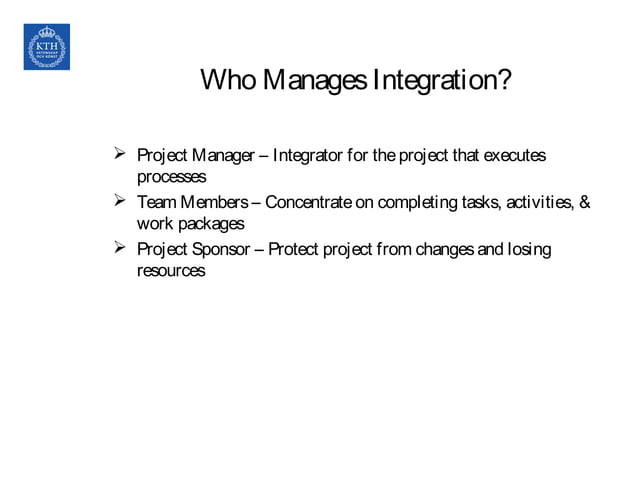Project Integration Management | PPT