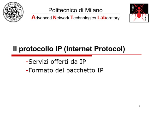 4 Protocollo Ip | PPT