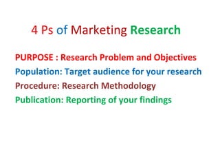 4 Ps Of Marketing Research (1) | PPT