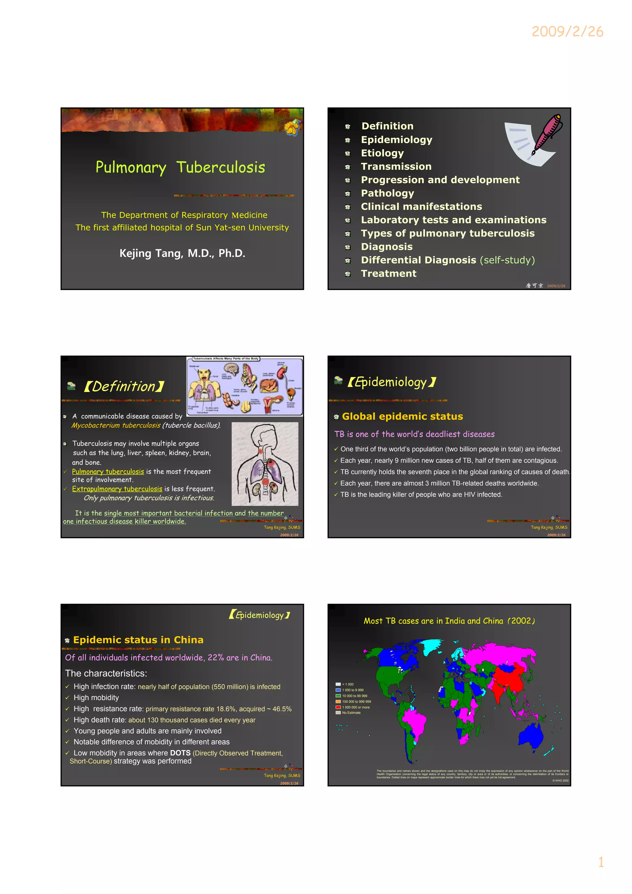 4.Pulmonary Tuberculosis | PDF