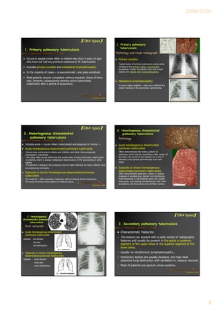 4.Pulmonary Tuberculosis | PDF