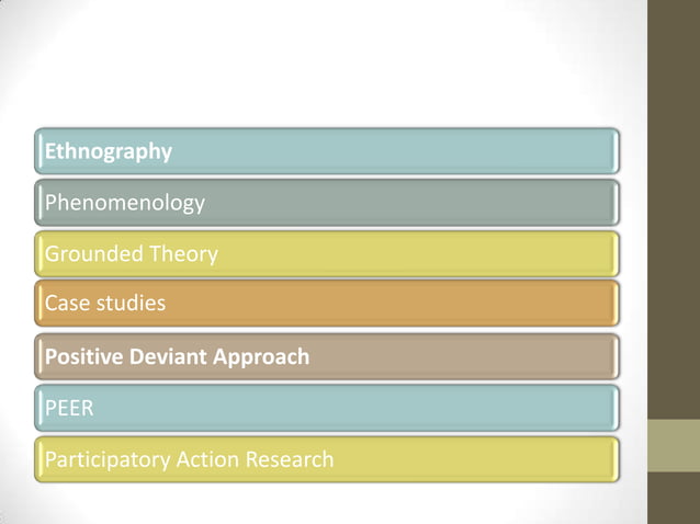4. Qualitative research approaches by elmusharaf | PPTX | Children\'s Health | Healthy Living