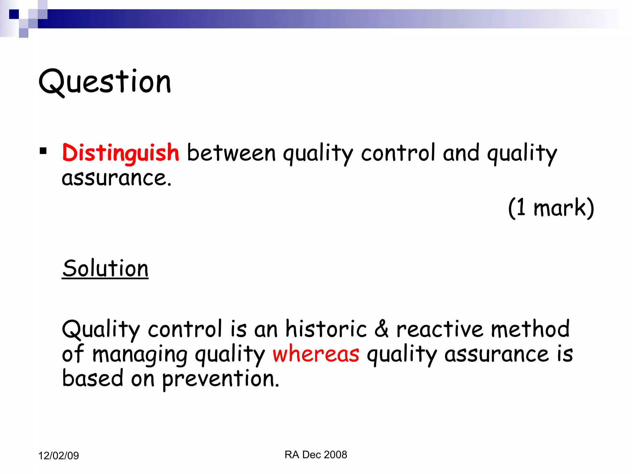 Quality Slides | PPT