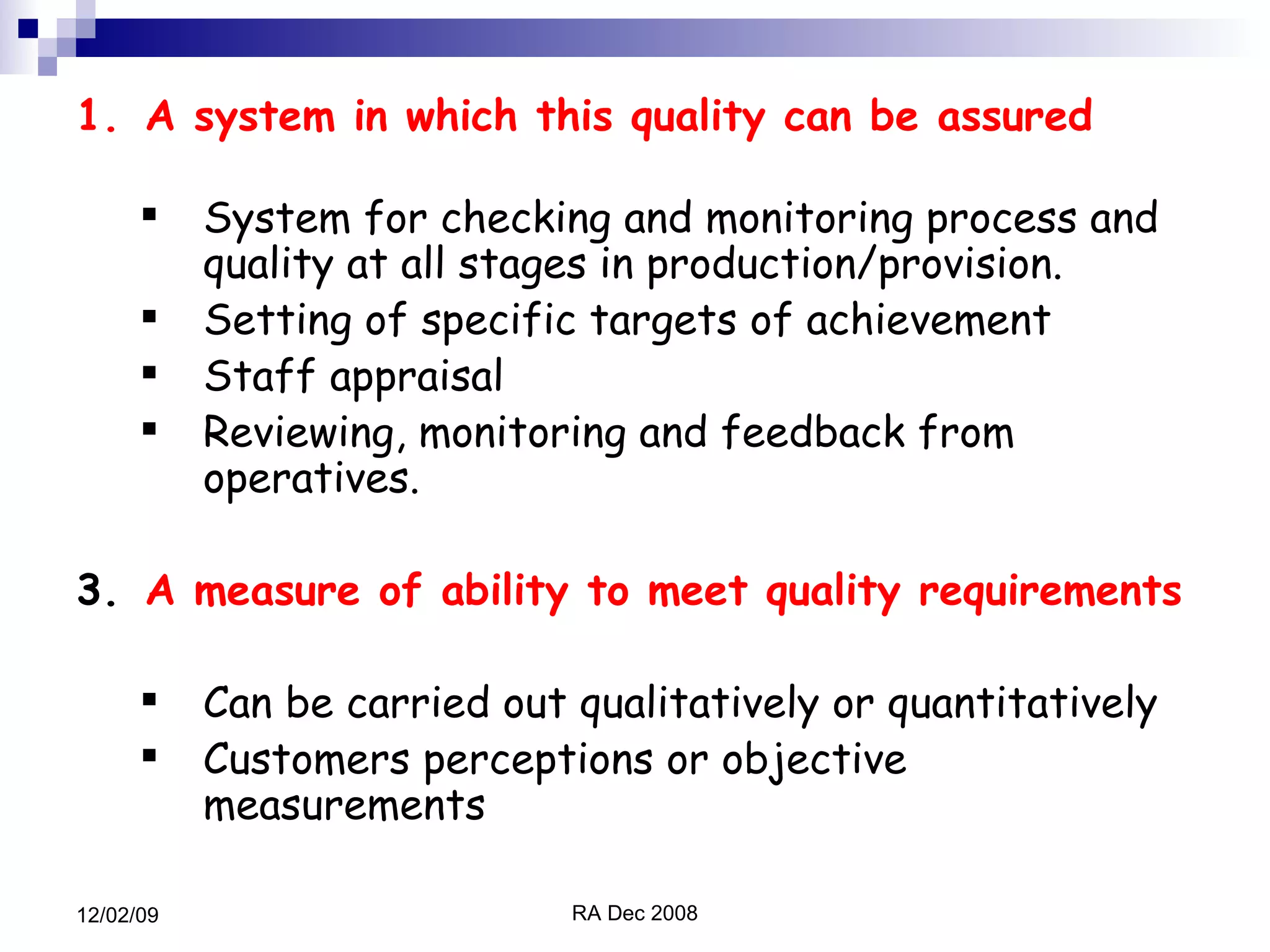 Quality Slides | PPT