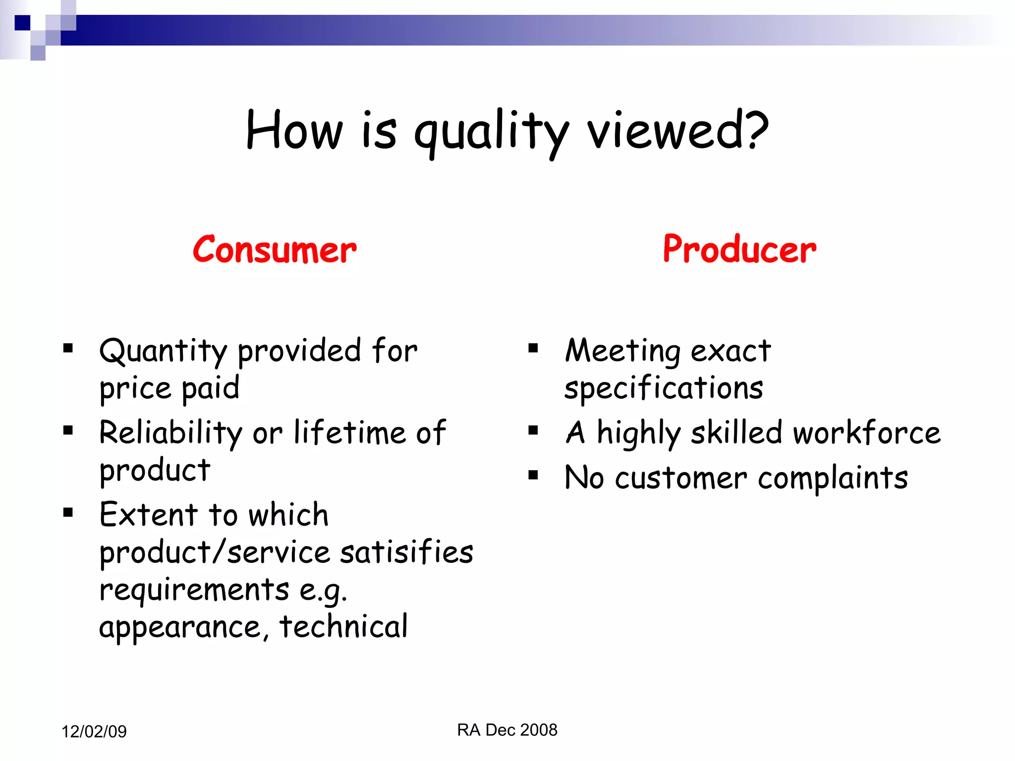 Quality Slides | PPT