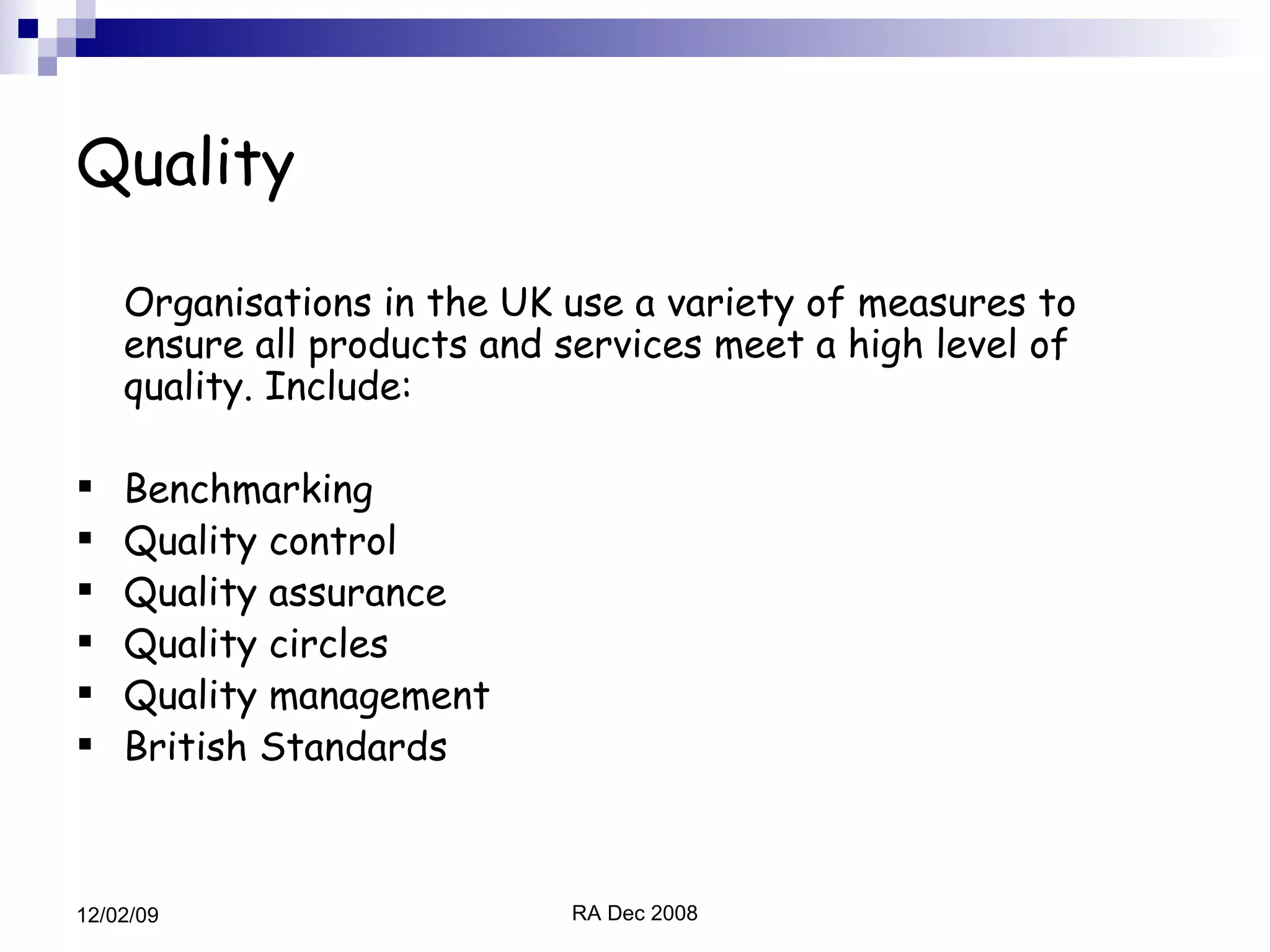Quality Slides | PPT