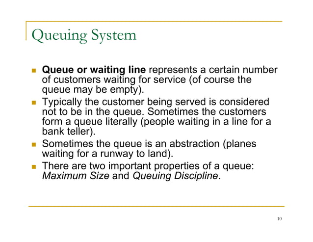 4 Queuing System Ioenotespdf Computing Technology And Computing
