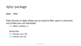 4 R Tutorial DPLYR Apply Function | PDF