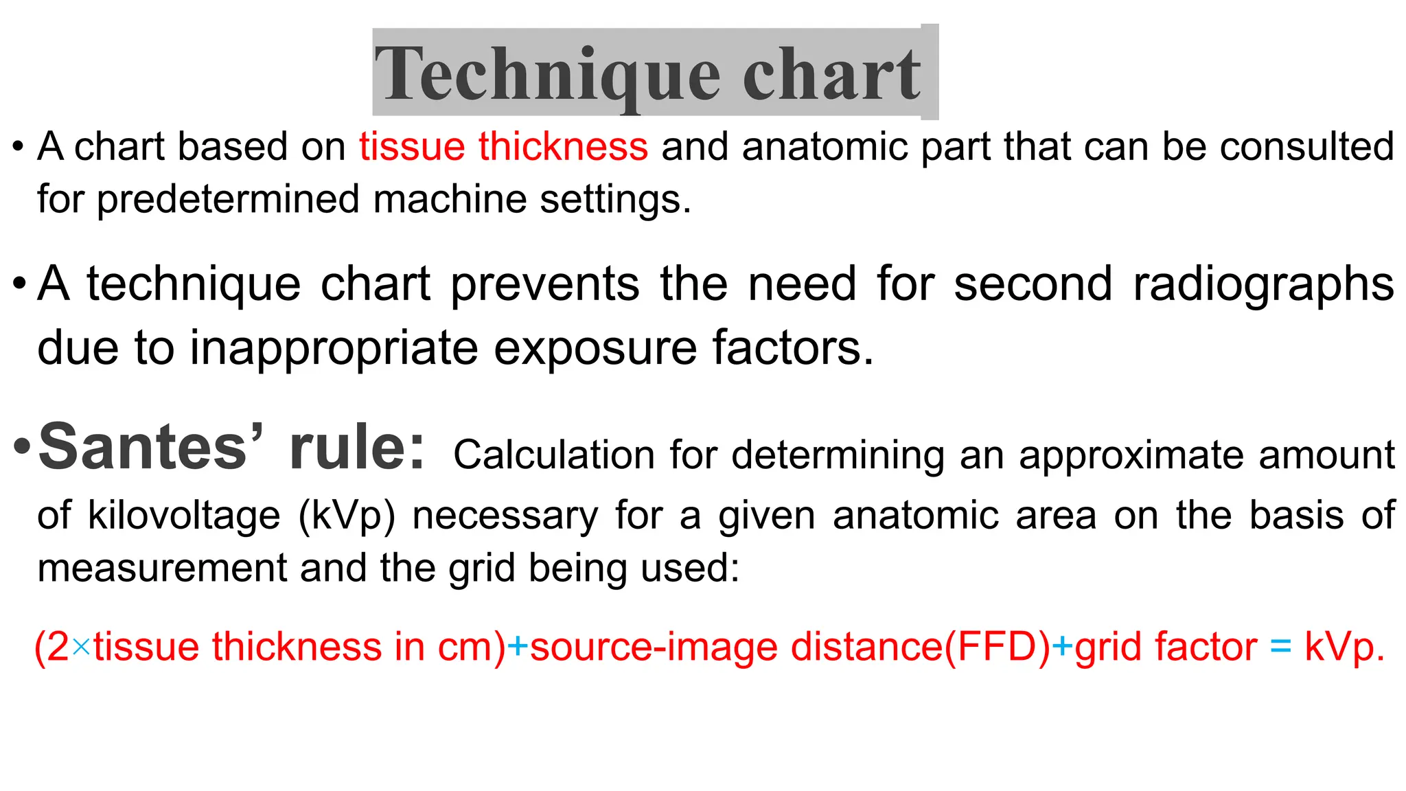 Radiographic Quality, Density, Contrast, Detail, Radiographic ...
