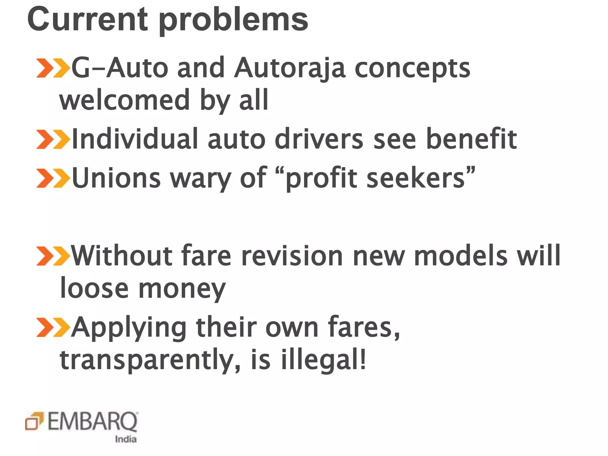 Auto-Rickshaw and Share-Auto Reforms in Chennai - Raj Cherubal | PPTX