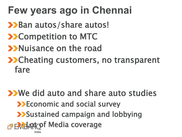 Auto-Rickshaw and Share-Auto Reforms in Chennai - Raj Cherubal | PPTX ...