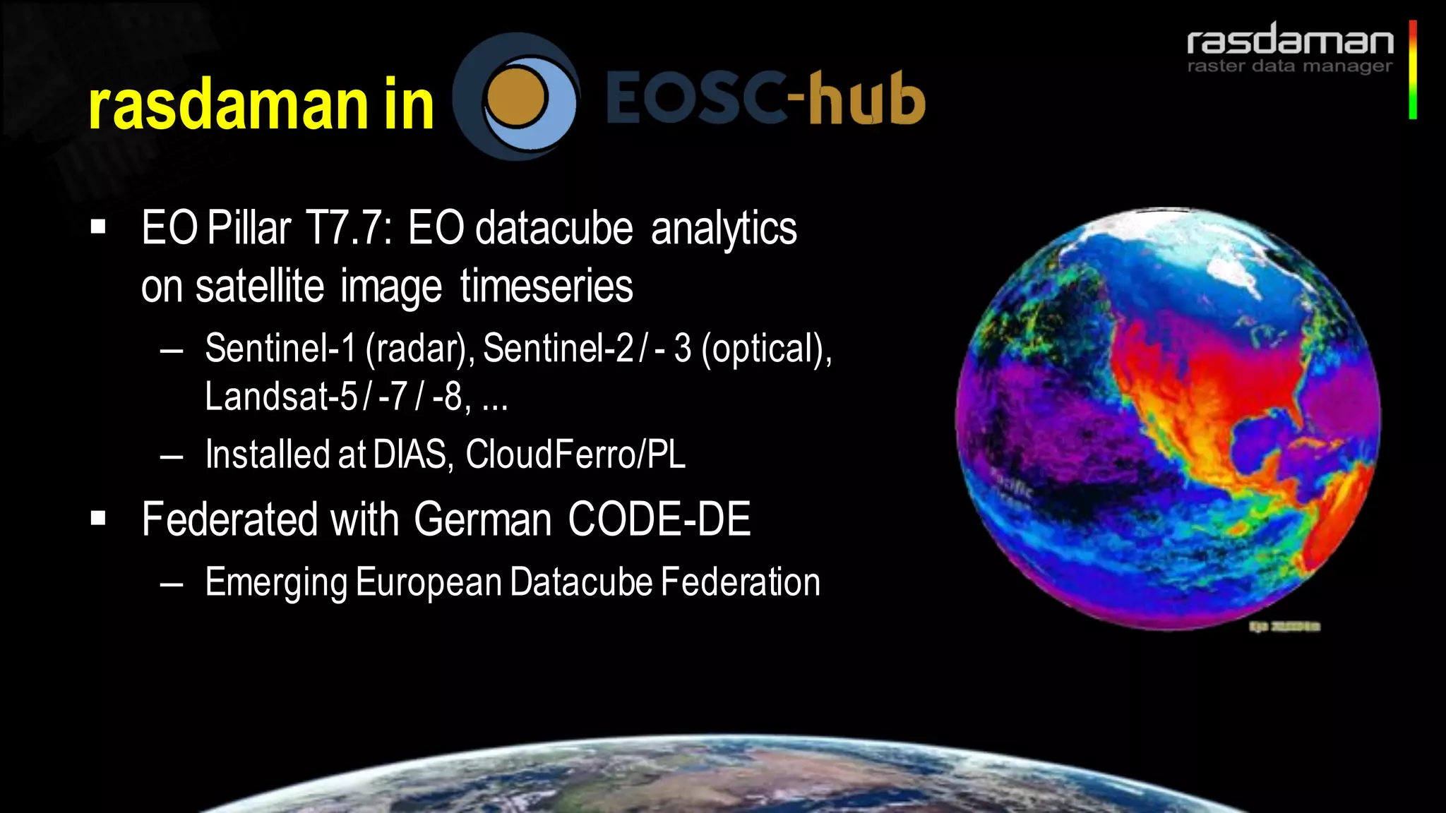 Rasdaman use case | PPT