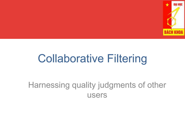 Recommender systems: Content-based and collaborative filtering | PPTX