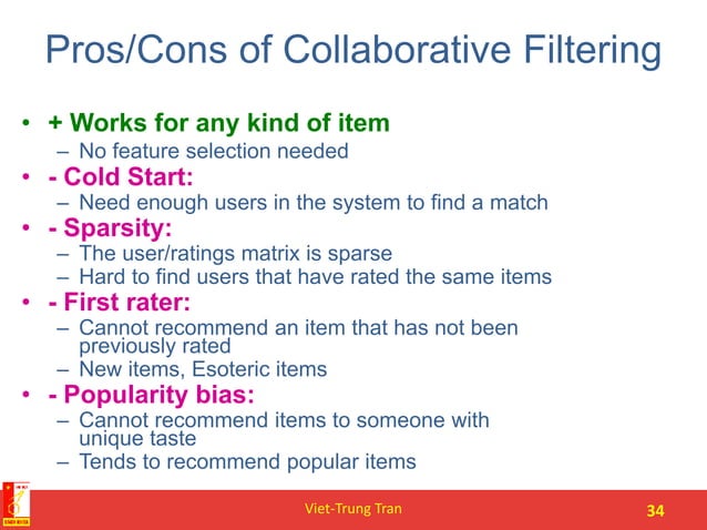 Recommender Systems Content Based And Collaborative Filtering Pptx