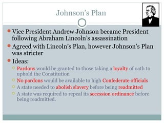 4. reconstruction era | PPT