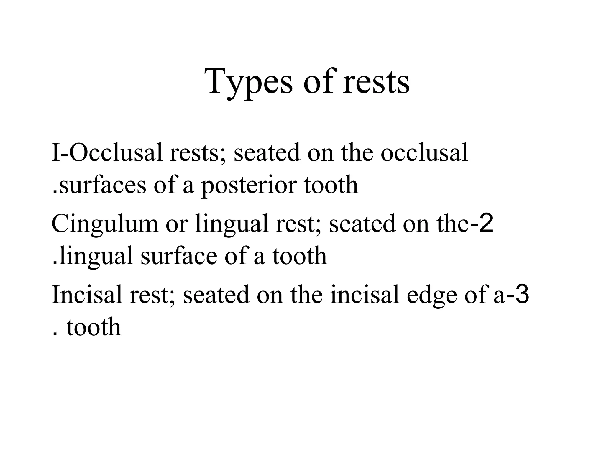 4 rests and rest seats | PPT