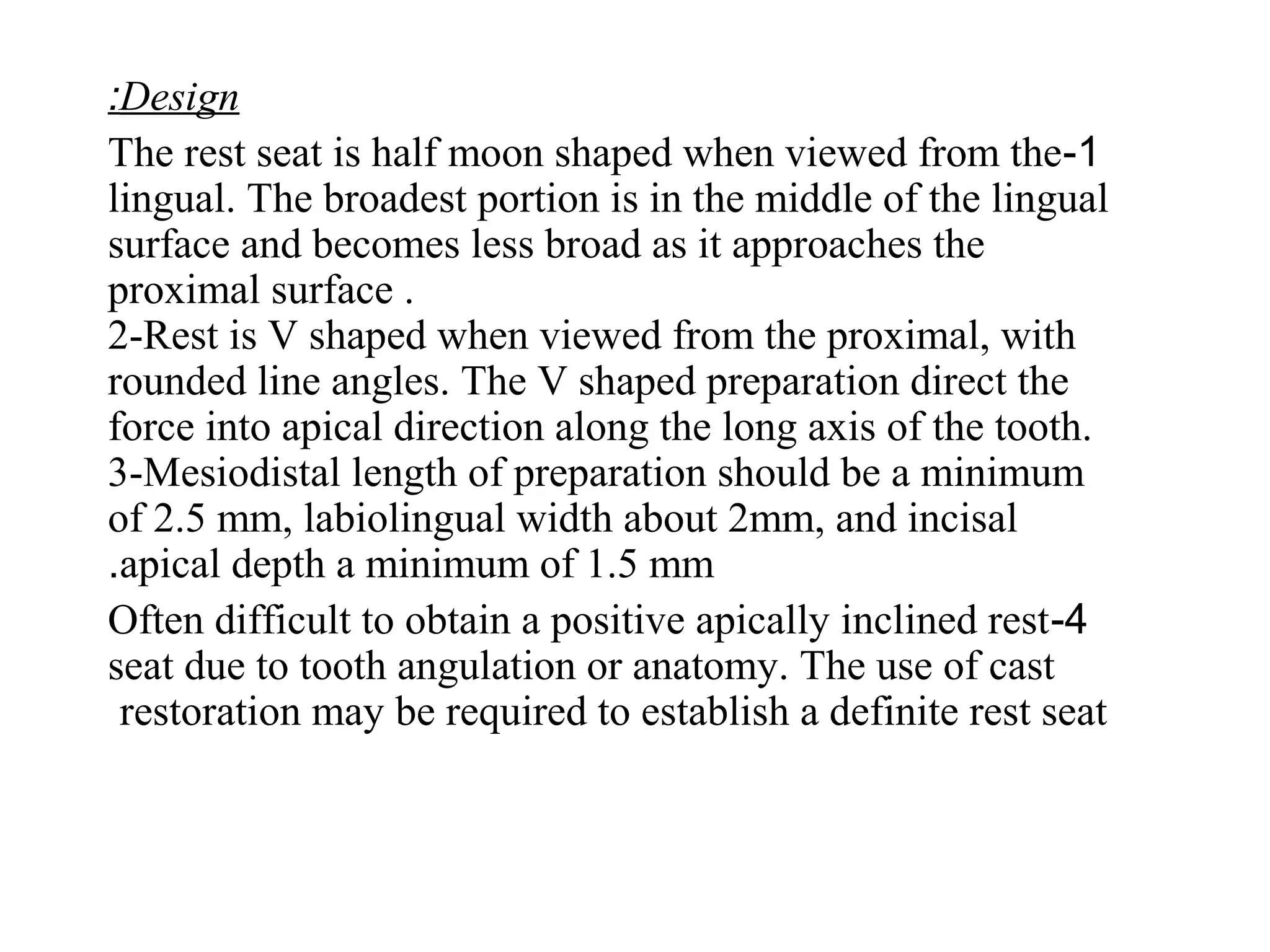 4 rests and rest seats | PPT