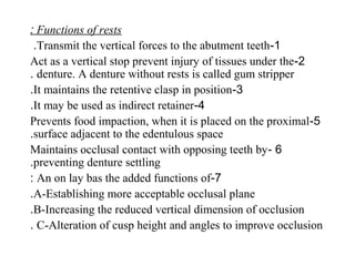 4 rests and rest seats | PPT