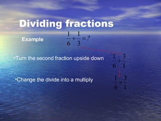 4 Rules of Fractions | PPT