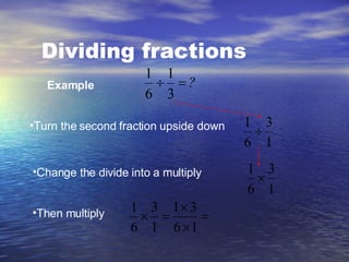 4 Rules of Fractions | PPT